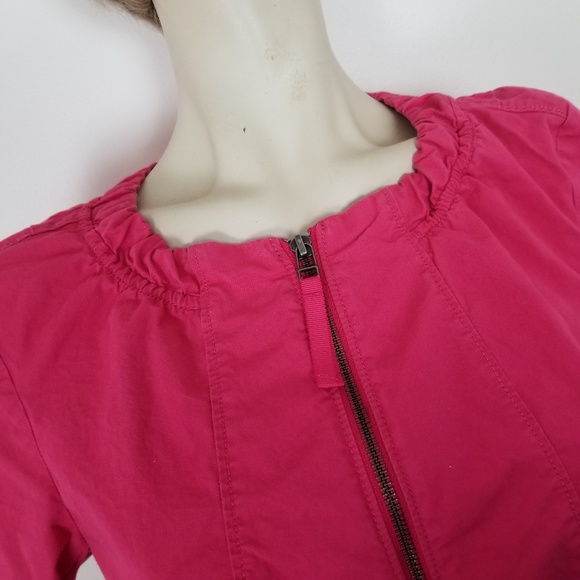 LOFT | Jackets & Coats | Ann Taylor Loft Dark Pink Spring Jacket Size ...